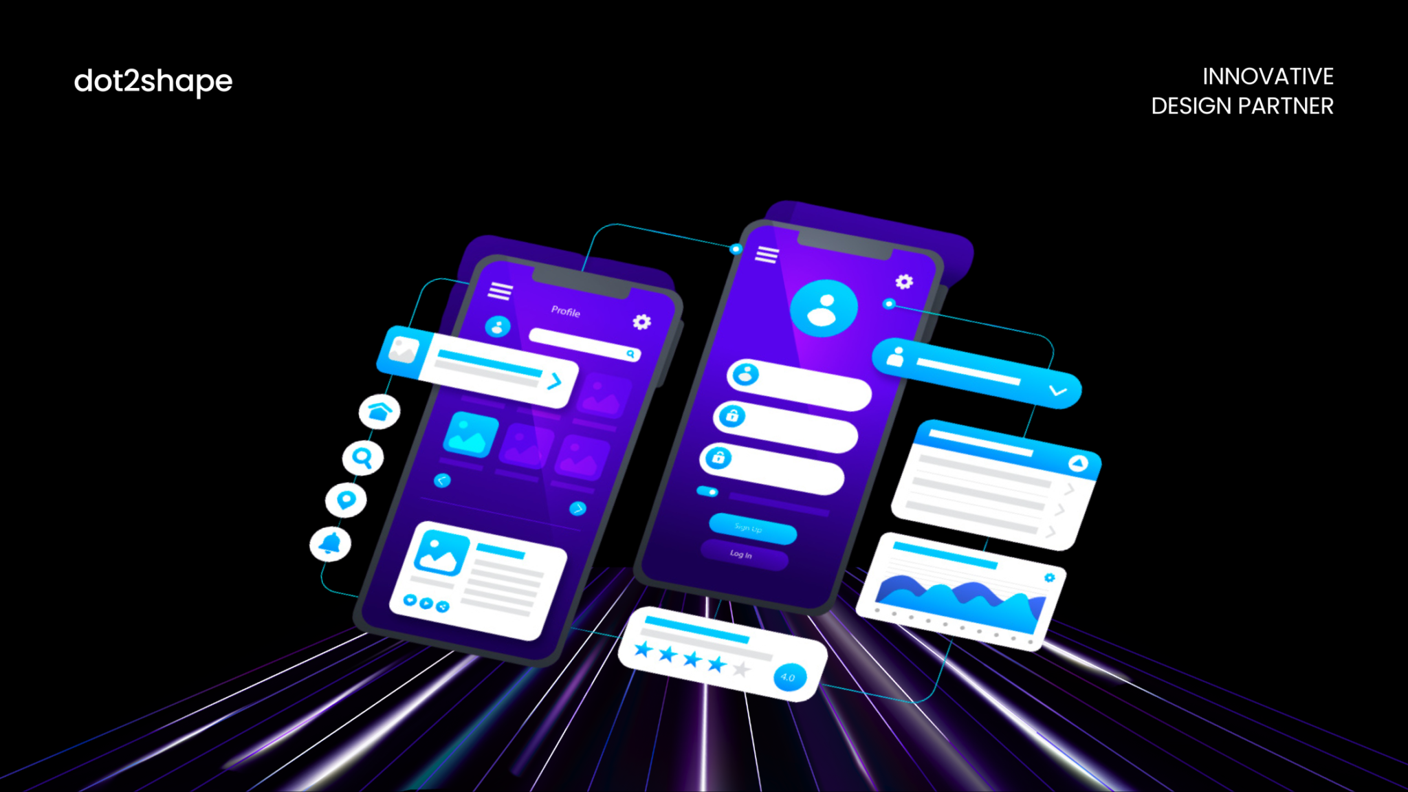 Top App Design Services For Startups 2026 | Dot2Shape